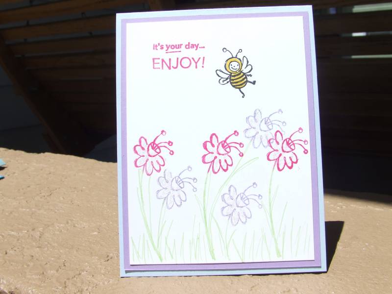 Just Buzzing By Birthday by sarashep at Splitcoaststampers
