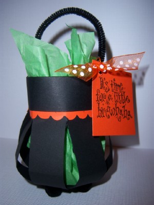 Witches Halloween Cauldron by TxCardMaker at Splitcoaststampers