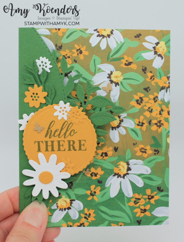 Around The Bend Hello There Fun Fold Card by amyk3868 at Splitcoaststampers