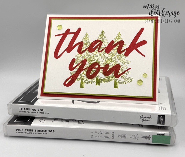 Thanking You Pine Tree Thank You Cards with Short Video by Stamps-n ...