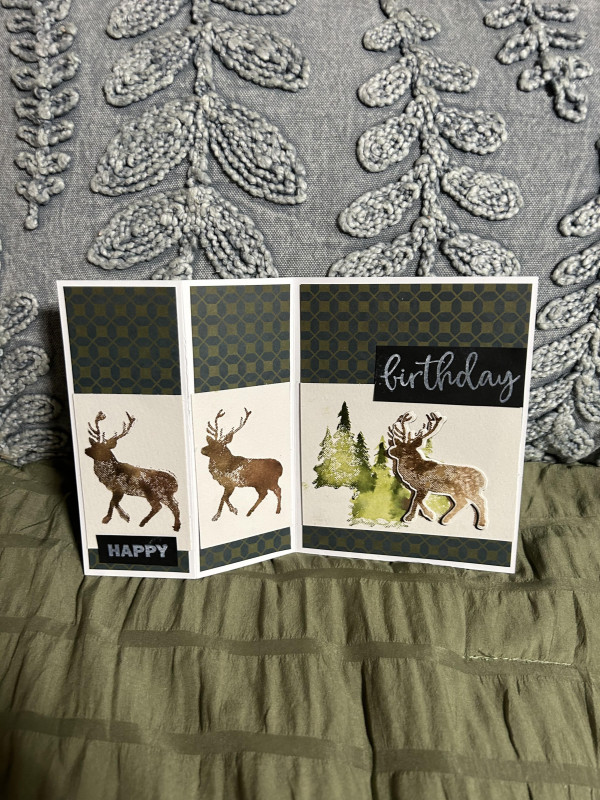Elk Masculine Card by 3boymom at Splitcoaststampers