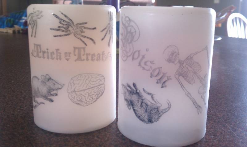 Poison Flameless Candle by JulesDoodles at Splitcoaststampers