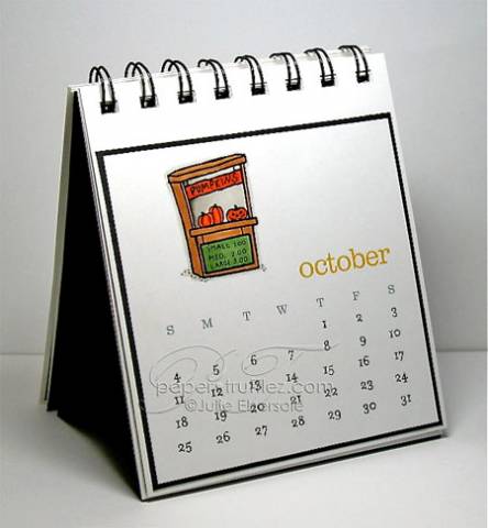 October Page of my 2009 Calendar by JulieHRR at Splitcoaststampers