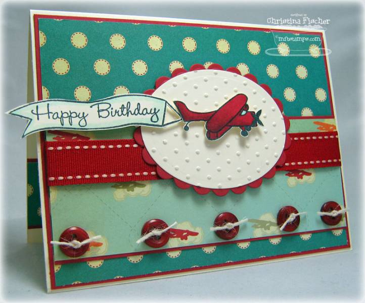 Flying by with a Birthday Hi! by cmf1216 at Splitcoaststampers