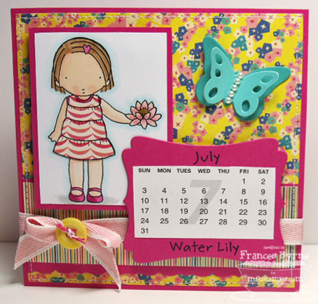 PI Water Lily July Calendar by StampOwl at Splitcoaststampers