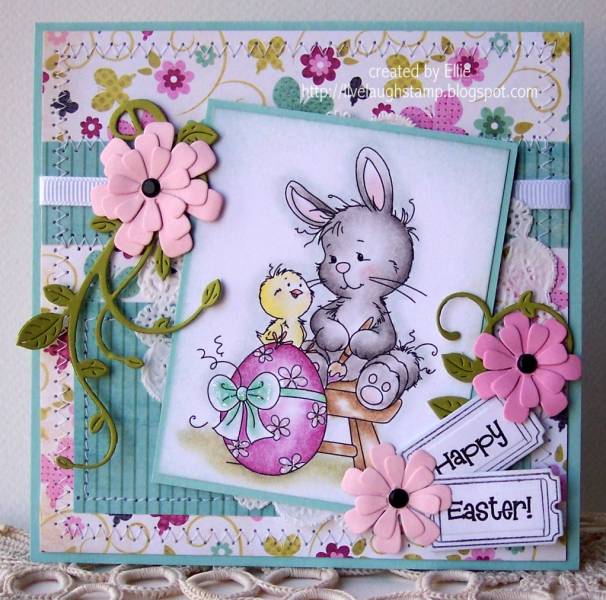 Whimsy's New Easter Bunny by Wee Stamps by Ellibelle at Splitcoaststampers