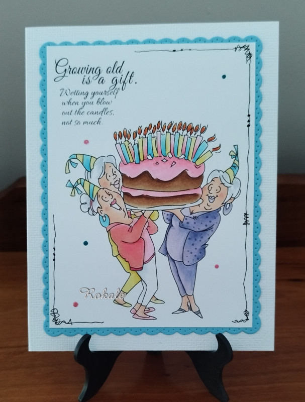 growing old is a gift #4 by rokale at Splitcoaststampers