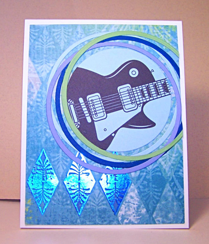 MMTPT846 Blue Guitar by stampingwriter at Splitcoaststampers