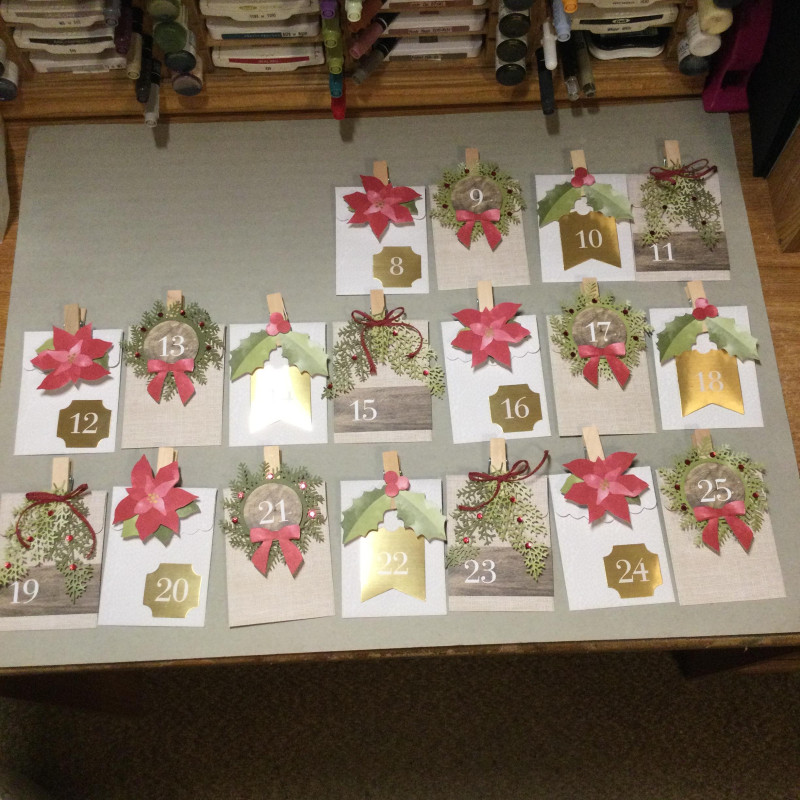 Rustic Christmas Countdown Kit by gaylestamps at Splitcoaststampers