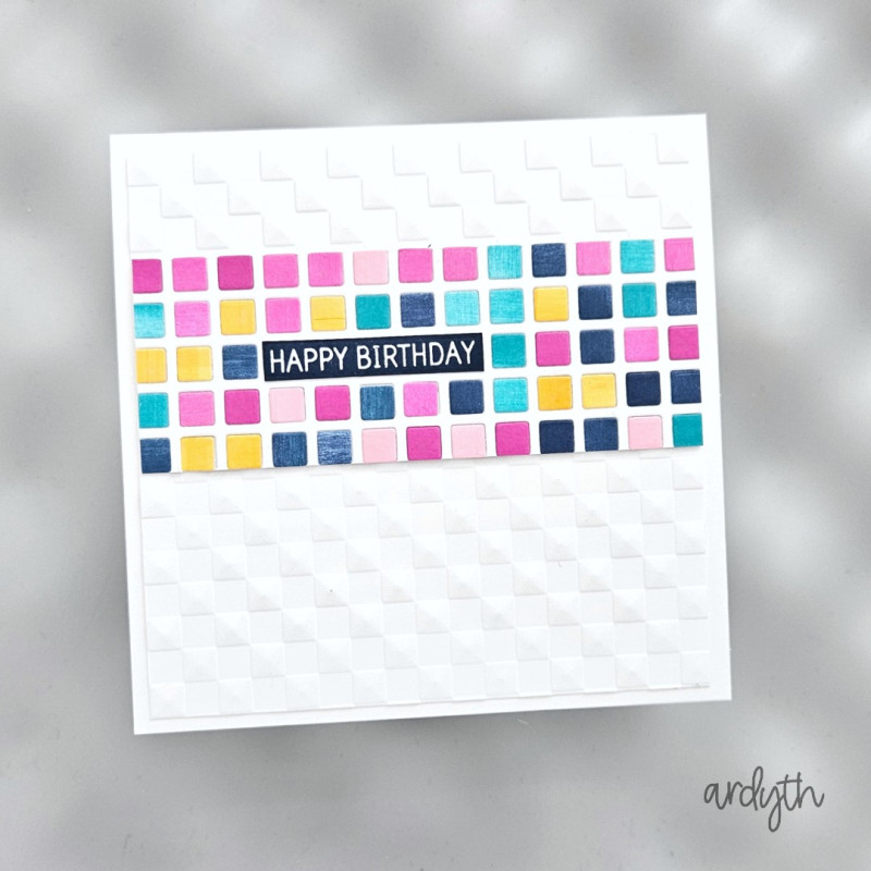 Essential Layout #2 - Grid (birthday) by Ardyth at Splitcoaststampers