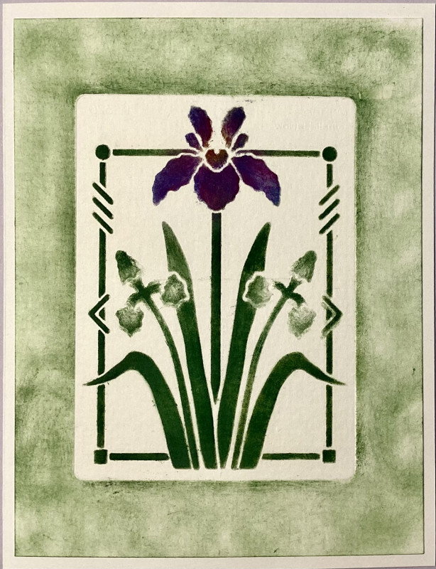 CAS840, Iris and Snowdrops by pixordia at Splitcoaststampers