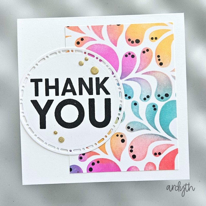 Dots - Thank You by Ardyth at Splitcoaststampers