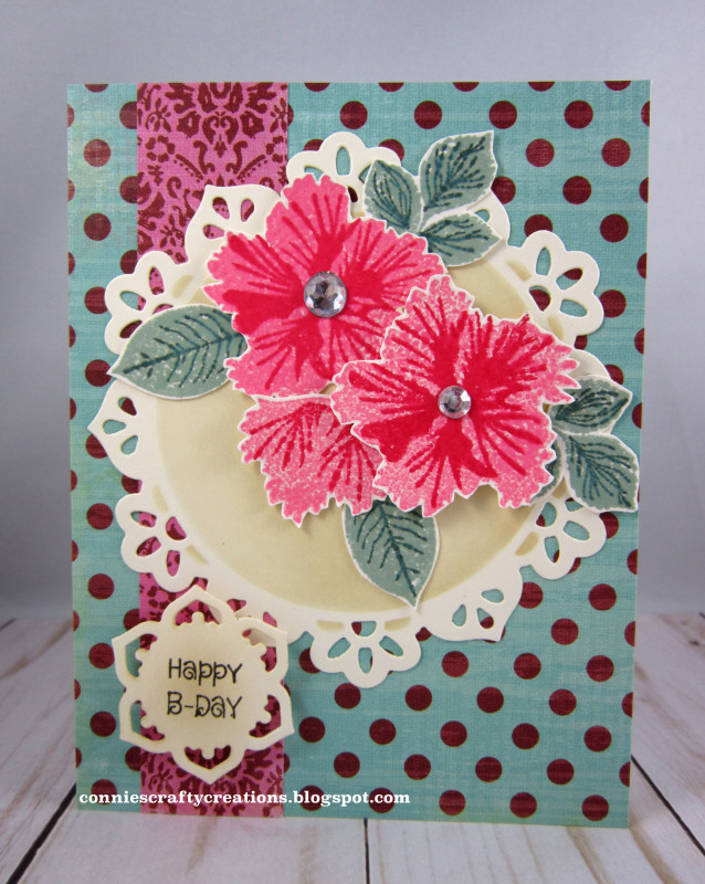 Layered stamping by Conniecrafter at Splitcoaststampers