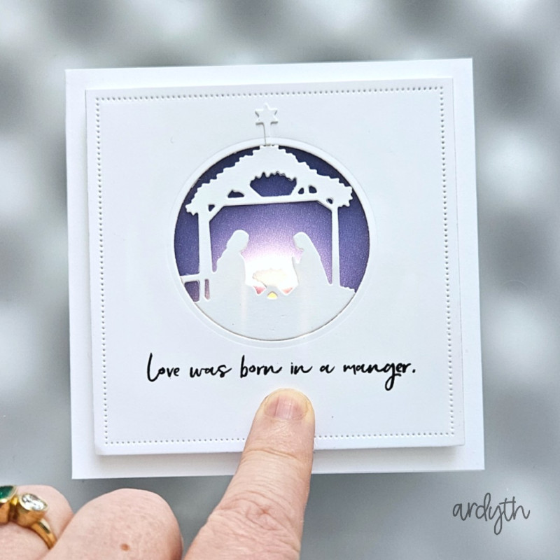 Light Up Manger Scene by Ardyth at Splitcoaststampers