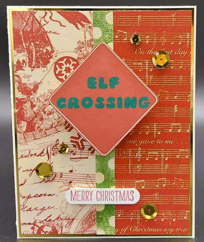 IC1040 Elf Crossing by Shoe Girl at Splitcoaststampers