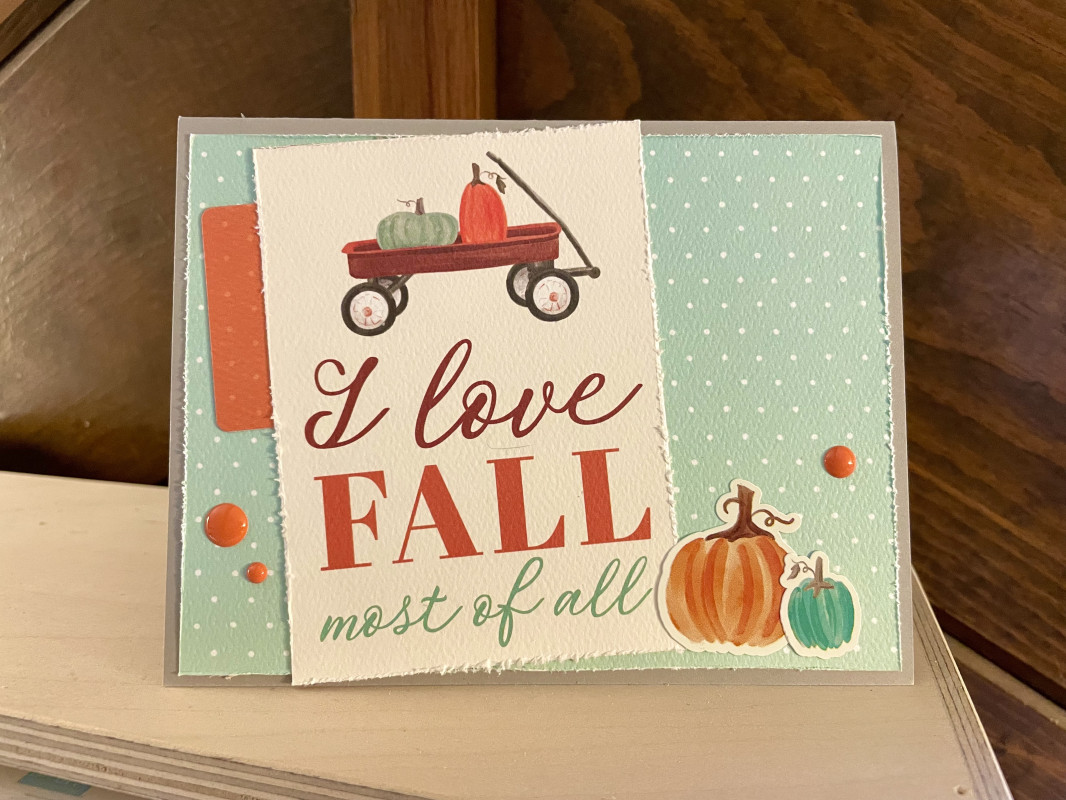 Another Quick Fall card by mfb at Splitcoaststampers