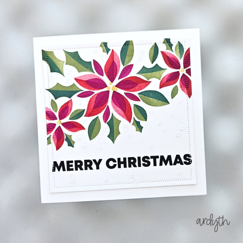 FS981 - Poinsettia Merry Christmas by Ardyth at Splitcoaststampers