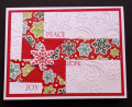 Christmas Pinwheel Card Green by lovinpaper at Splitcoaststampers
