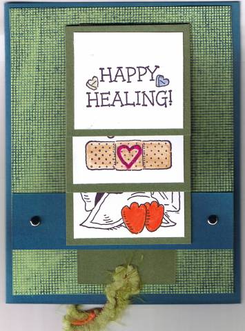 Happy Healing Waterfall Card by mom2kjs at Splitcoaststampers